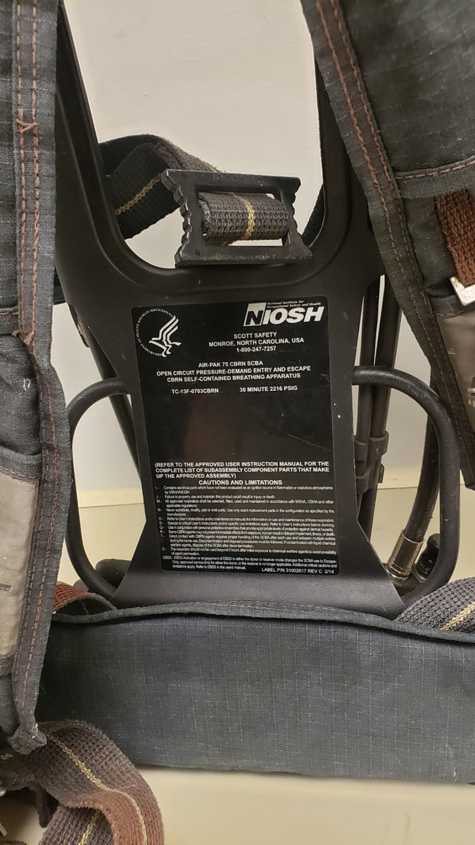 USED: SCOTT Ap75 2.2 SCBA, 2013ed – Sosfirellc